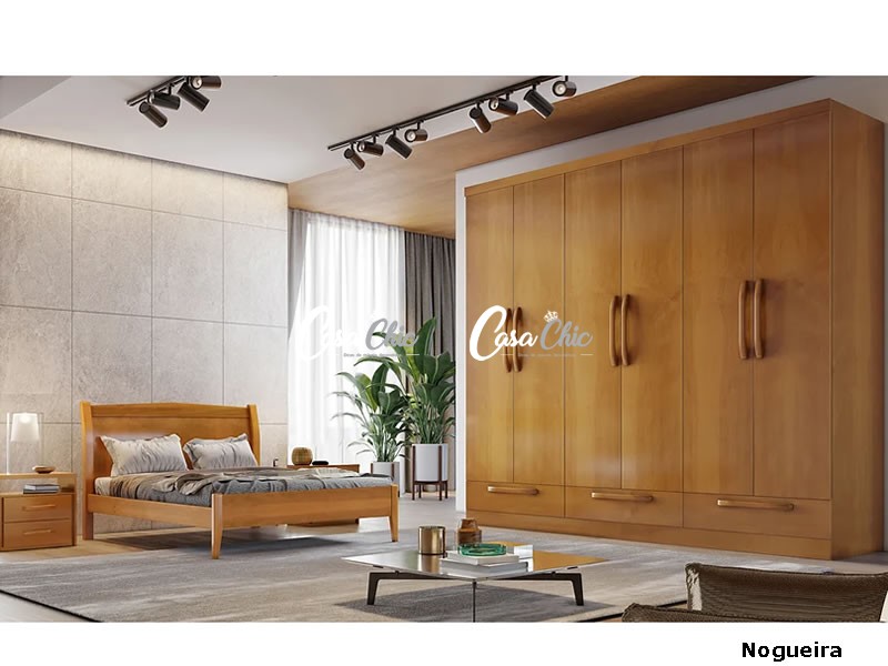 Armario Roupeiro Guarda Roupa com Sapateira 06 Portas 2.62 m Evidence ...