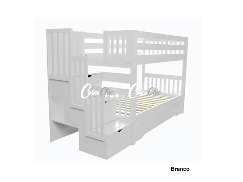 Beliche com Cama Auxiliar Triliche Weihermann Victoria com Gavetas - R ...